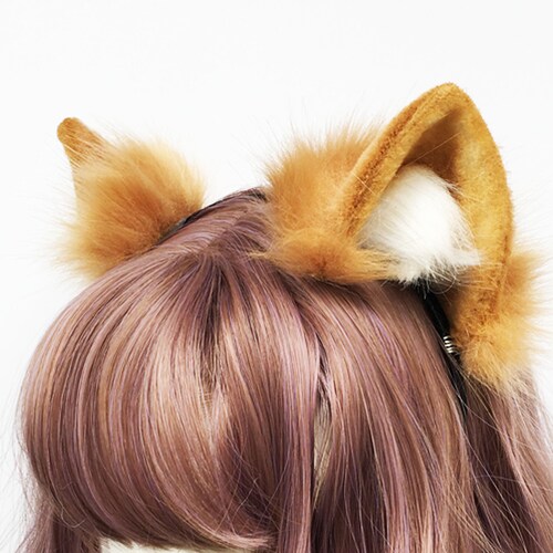 Realistic Fox Ears Fluffy Fox Ears Faux Fur Ears Cat Ears - Etsy