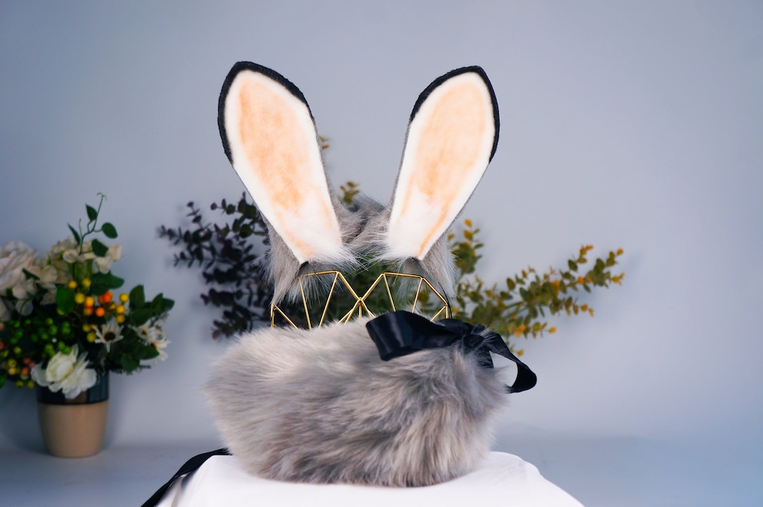Zootopia Judy Hopps Inspired Faux Fur Rabbit Ears and Tail Set | Movie ...