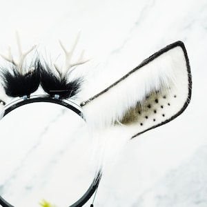 Antler Ears, Realistic Deer Ears, Faux Fur Ears, Fluffy Ears, Bucks ...
