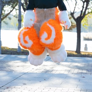 Orange&camel Full Fursuit Lower Body Pants,furry Convention Custom ...