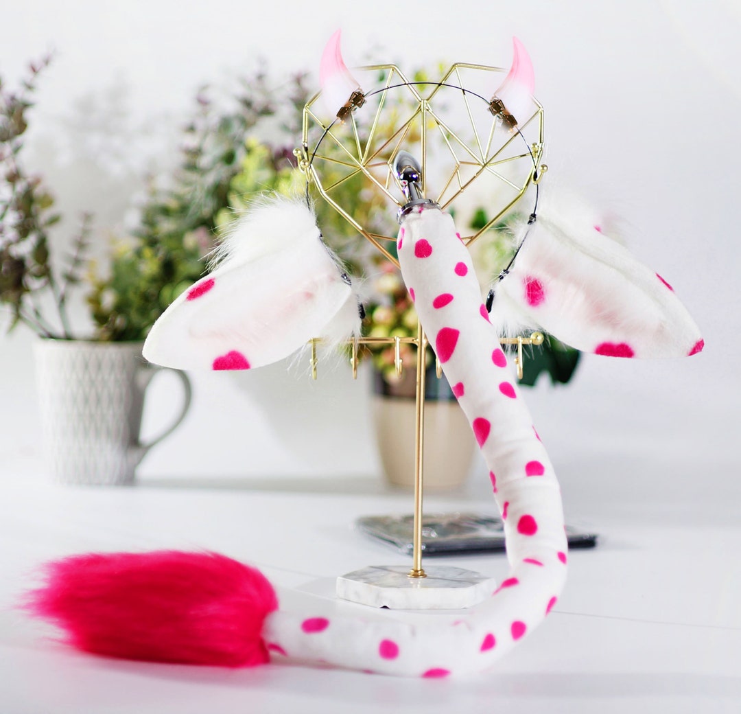 Realistic Pink Cow Ears and Horns, Cosplay Ears, Cattle Cosplay, Ox ...