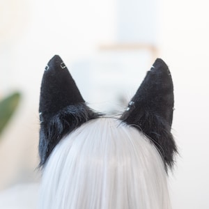 Red and Black Fox Ears,cat Ears,pet Play, Tubbo Cosplay, Kitten Ears ...