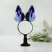 Dark Purple Bunny Ears, Fluffy Ears, Faux Fur Ears, Rabbit Ears ...