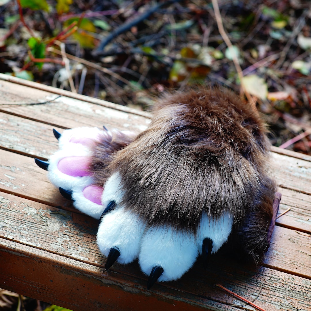 Brown Cat Paws, Brown Fursuit Paws, Fursuit Gloves, Furry, Fursuit ...