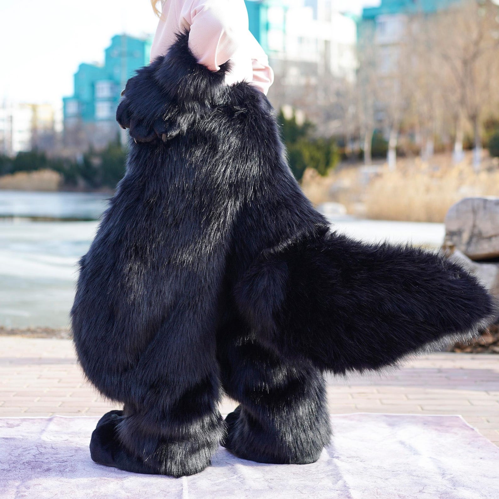 Cosplay Fursuit Pants - Handmade Faux Fur Bottoms for Comic Con, Furcon ...