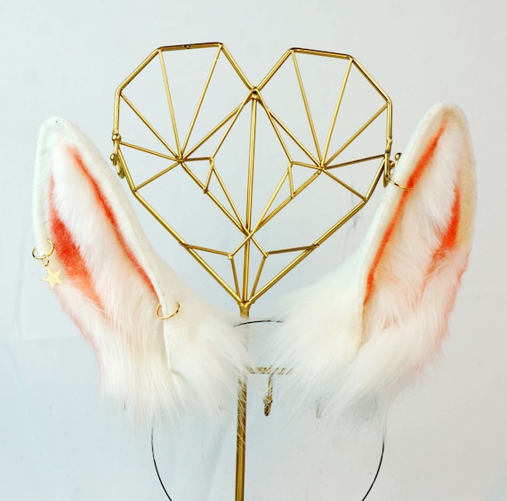 Rabbit Ears Faux Fur Ears Fox Ears Fluffy Ears Bunny Ears | Etsy