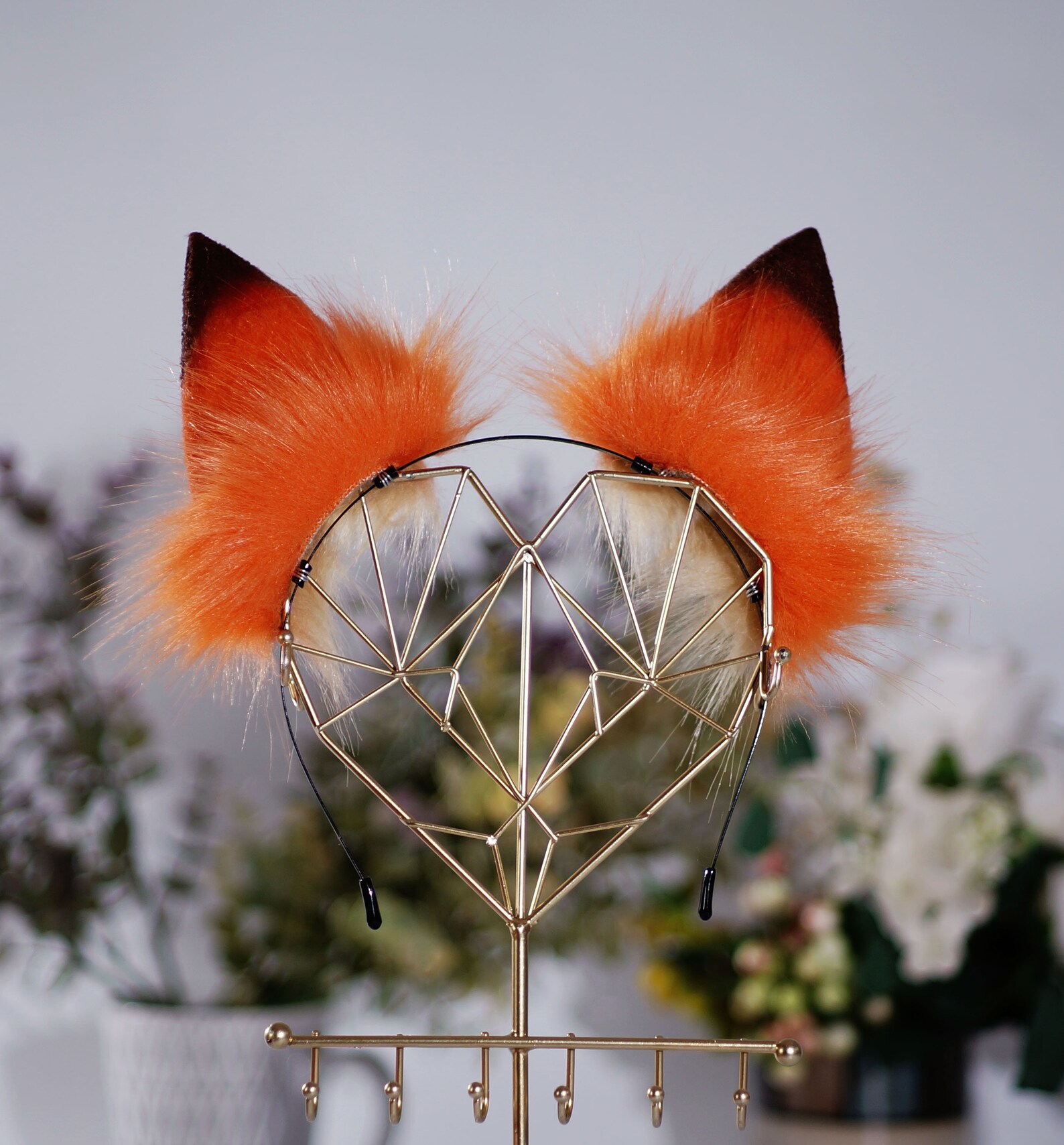 Fluffy Fox Ears, Nick's Ears, Faux Fur Ears, Neko Ears, Ears Headband ...
