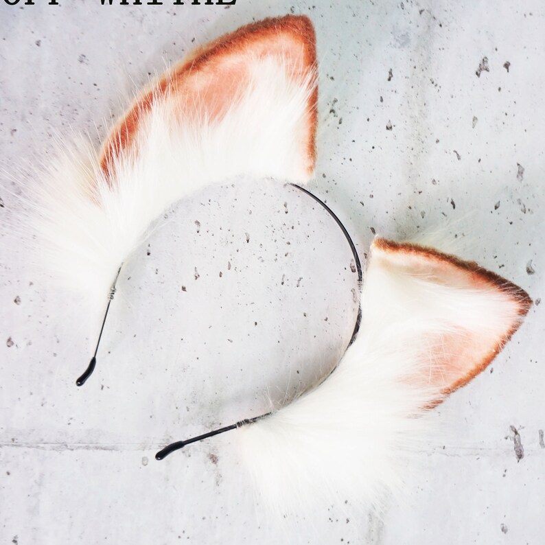 Kitten Ear Headband Fluffy Fox Earskitten Ear Cosplay - Etsy