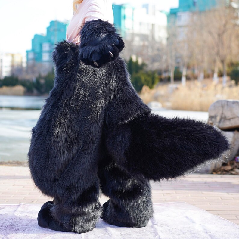 Cosplay Fursuit Pants - Handmade Faux Fur Bottoms for Comic Con, Furcon ...