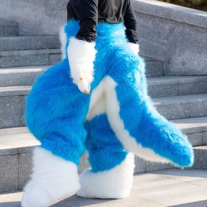 Blue&white Full Fursuit Pants,furry Convention Custom Fursuit Fursona ...
