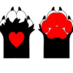 Customized Hand Paws, Realistic Furry Paws Commission, Hand Paws Claw ...