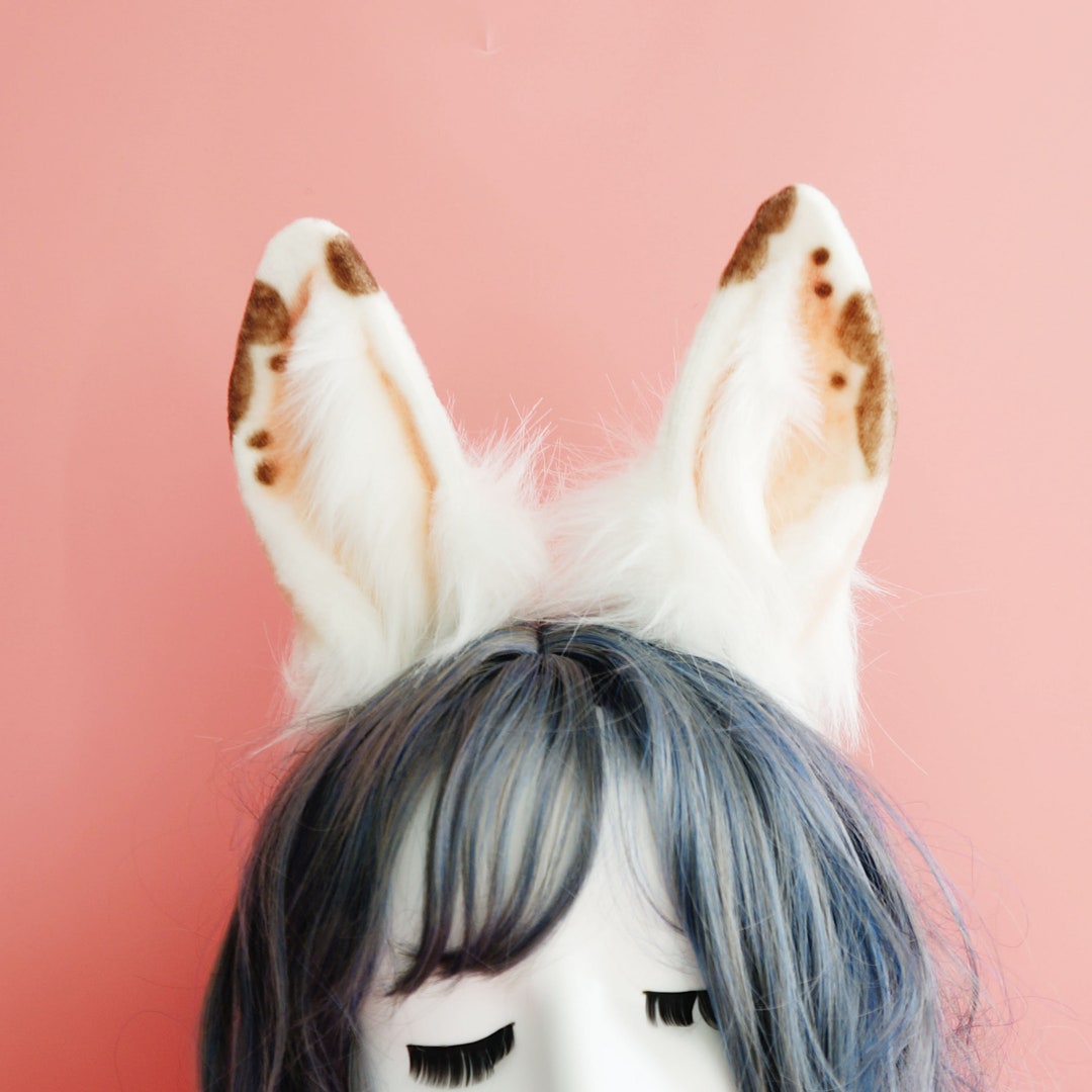 Realistic Bunny Ears, Fluffy Rabbit Ears, Faux Fur Ears, Bunny Ears ...