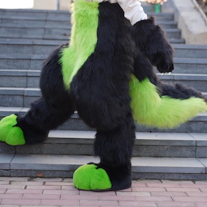 Full Fursuit Pants | Legs With Tail, Hand Feet Paws | Animal-themed ...