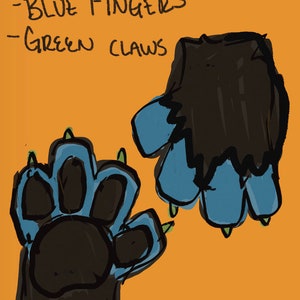 Customized Hand Paws Realistic Furry Paws Commission Hand - Etsy