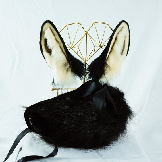 Black Bunny Ears Headband