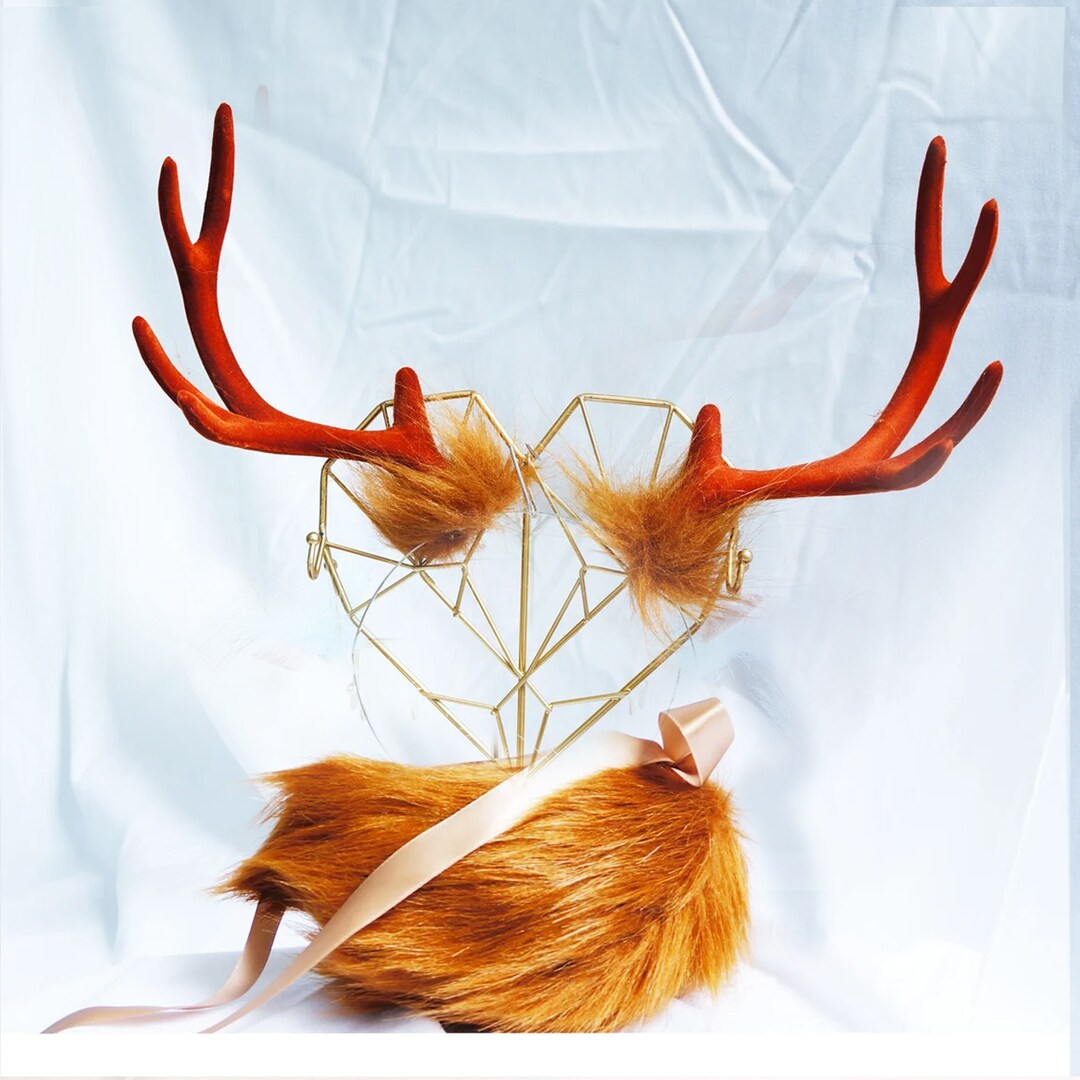 Deer Horn Headband, Deer Antlers Headband, Christmas Headband, Wedding ...