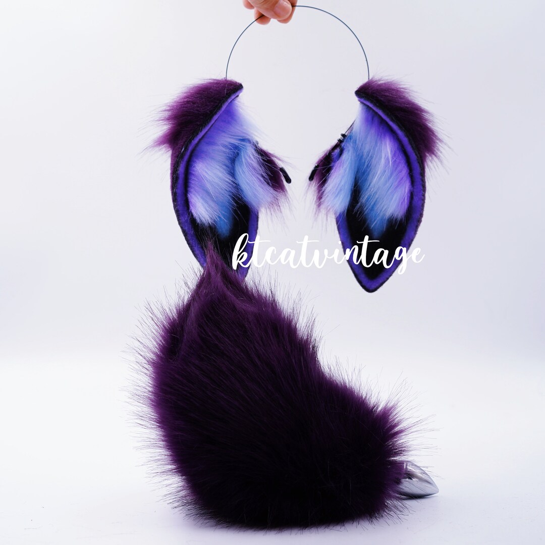 Ktcatvintage Purple Night Sky Lop Ears Bunny Ears Bunny Ears Headband ...