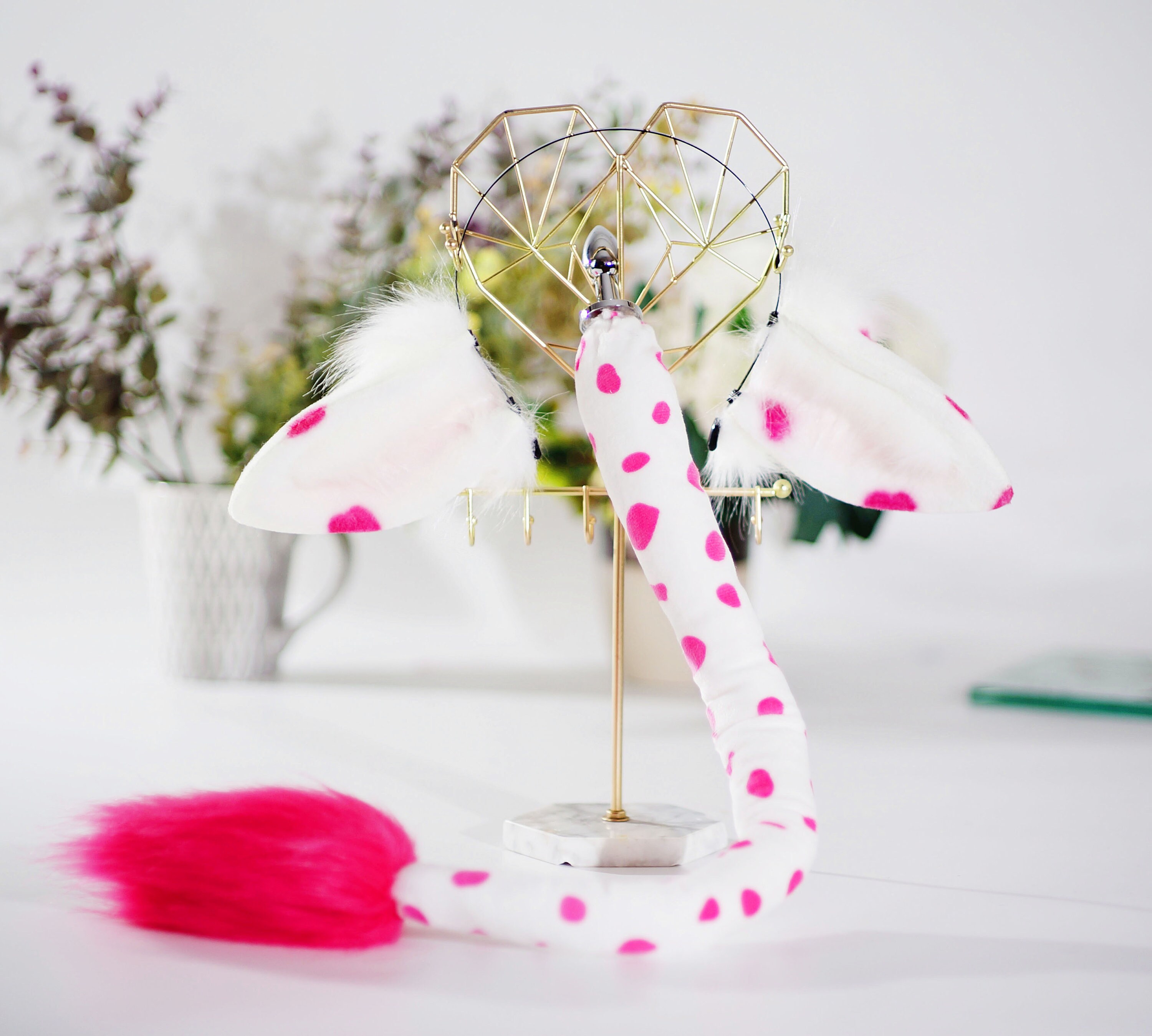 Realistic Pink Cow Ears and Horns Cosplay Ears Cattle - Etsy