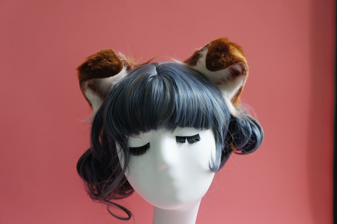 Fluffy Fox Ears Realistic Fox Ears Faux Fur Ears Cat Ears | Etsy