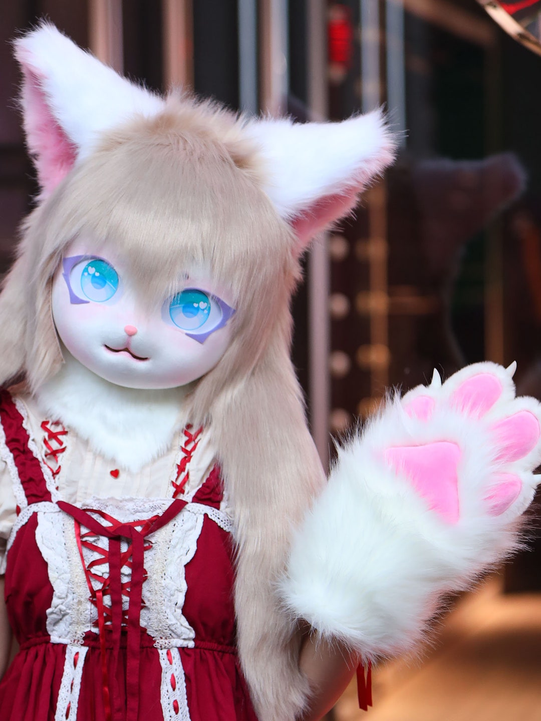 Kigurumi Cat Fur Suit Head Maskfor Fur Fandom,furry Art Fursuit Head Cosplay Mask - Etsy