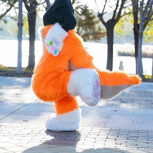 Orange&camel Full Fursuit Lower Body Pants,furry Convention Custom ...
