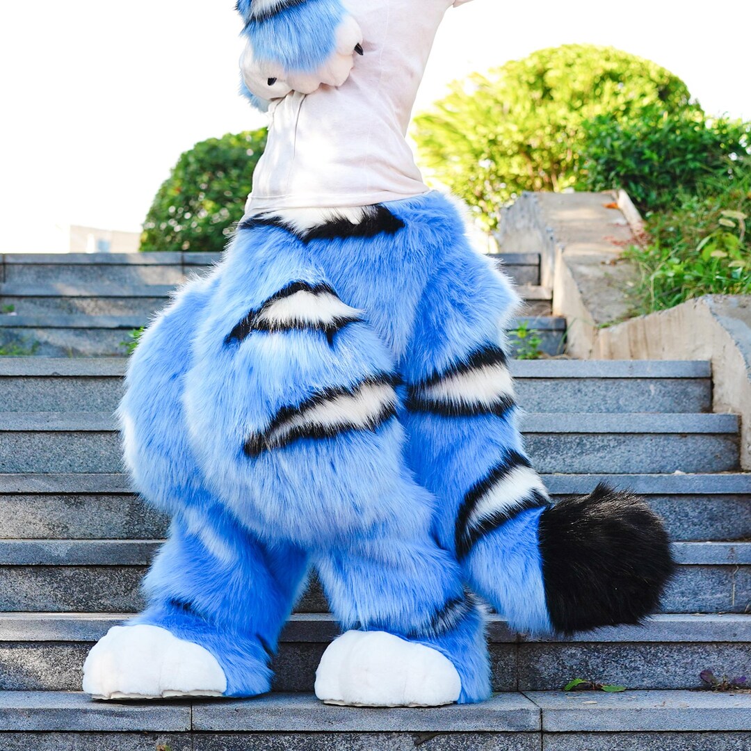 Derpy Tiger Costume Set Teen Friendly Pants Tail Paws & Feet for ...