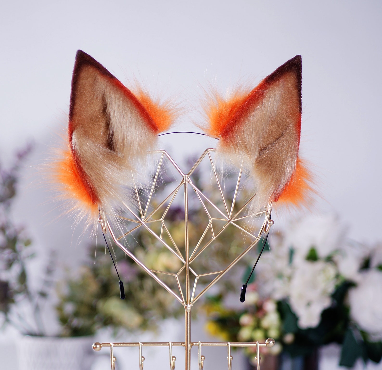 Fluffy Fox Ears, Nick's Ears, Faux Fur Ears, Neko Ears, Ears Headband ...
