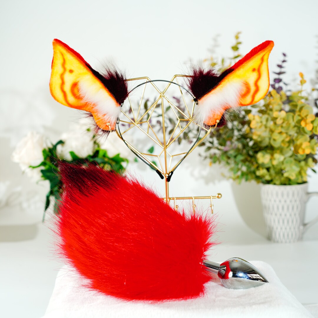 Kawaii Red Devil Ears, Hellfire Ear, Ears Headband, Flame Ear, Devil ...
