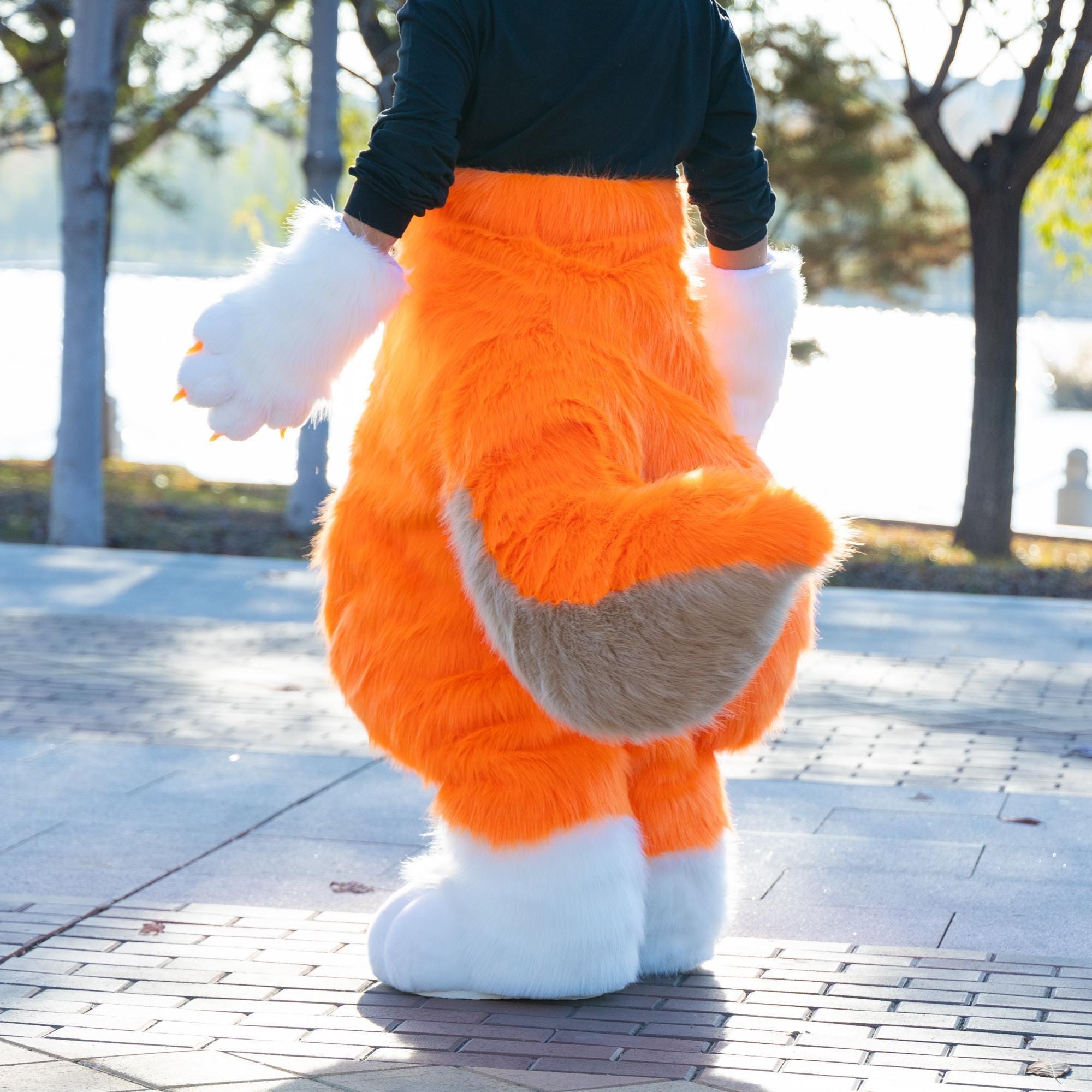 Orange&camel Full Fursuit Lower Body Pants,furry Convention Custom ...