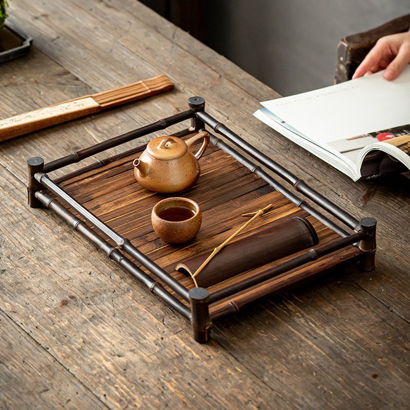 Tea Shelf Handmade Purple Bamboo Tea Rack Chinese Bamboo Art - Etsy UK