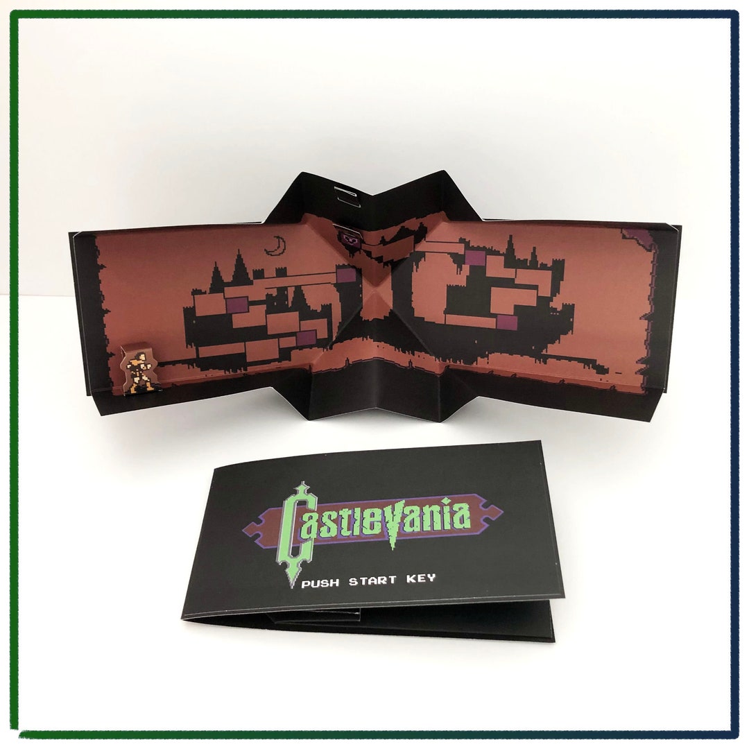 Castlevania Video Game Map Pop-up Card / Carte Pop-up Jeu Video ...