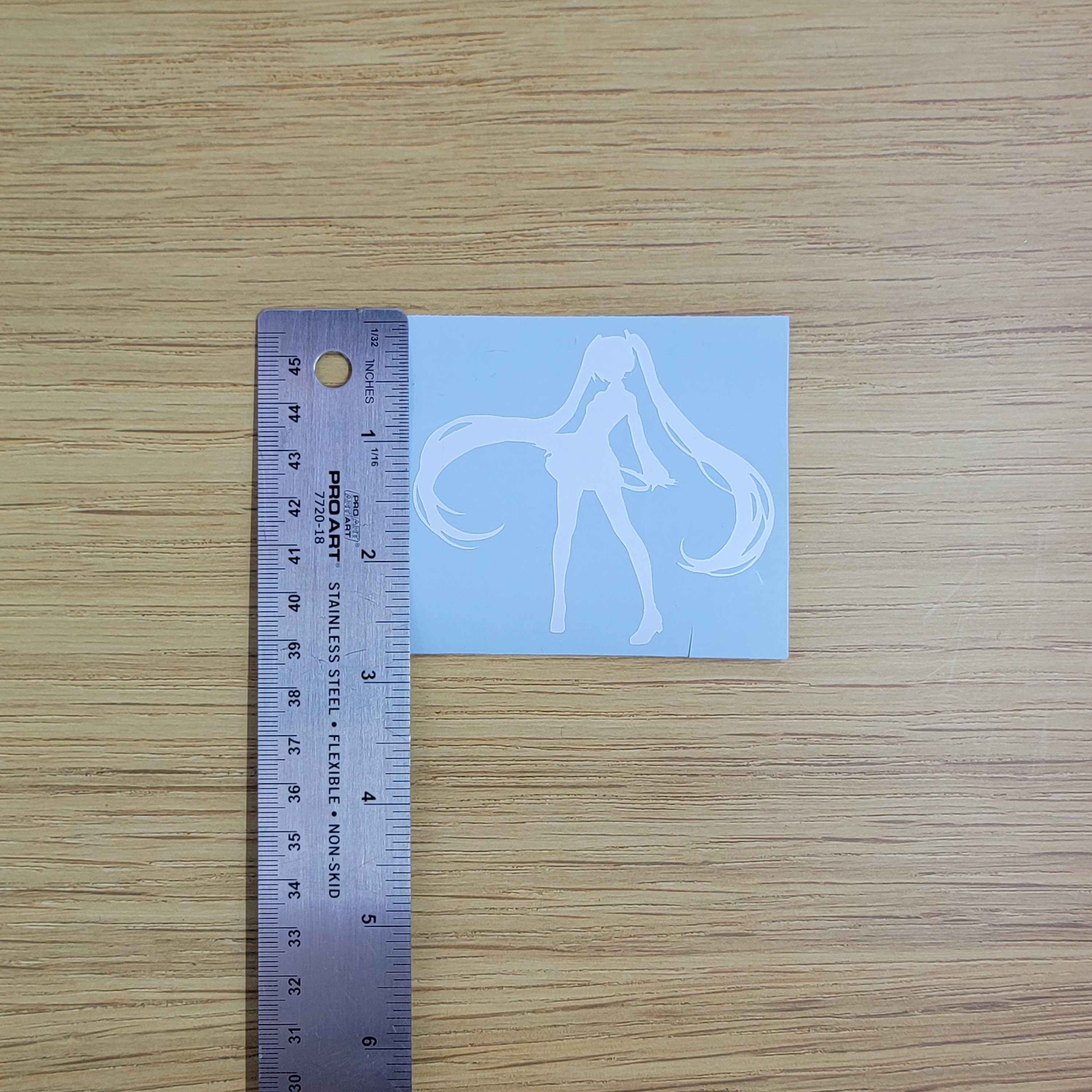 Hatsune Miku Silhouette Vinyl Decal/sticker | Etsy