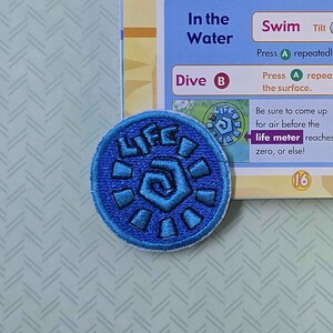 Mario Health Meter - Super Mario Sunshine - Embroidered Iron-on/sew-on ...