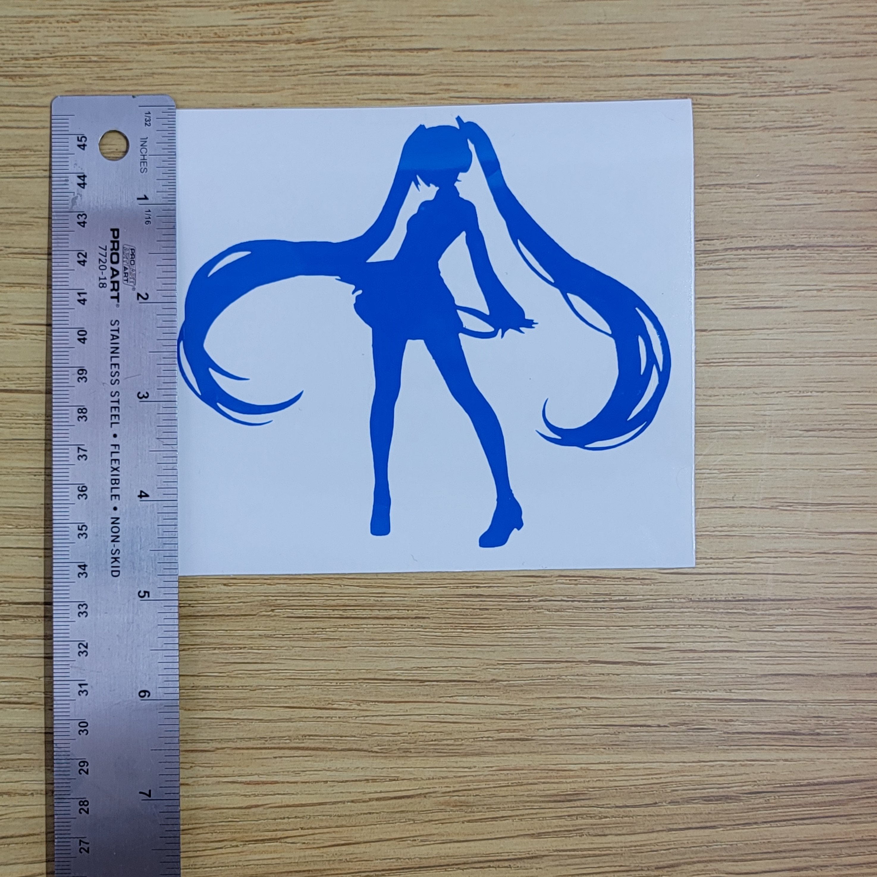 Hatsune Miku Silhouette Vinyl Decal/sticker - Etsy