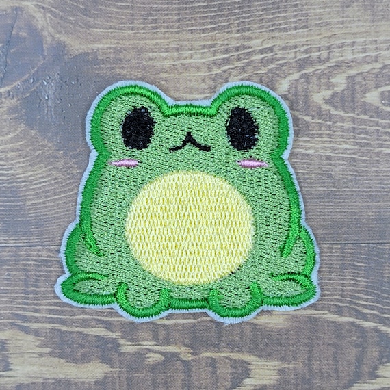 Kawaii Froggy Embroidered Iron-on/sew-on Patch | Etsy