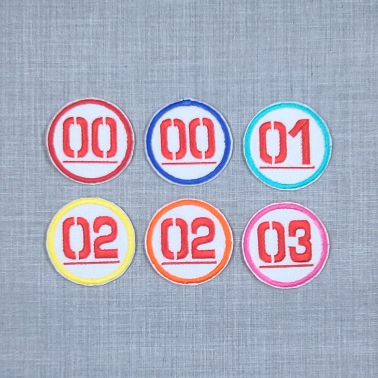 WHITE Vocaloid CV Series Number Patches | Etsy