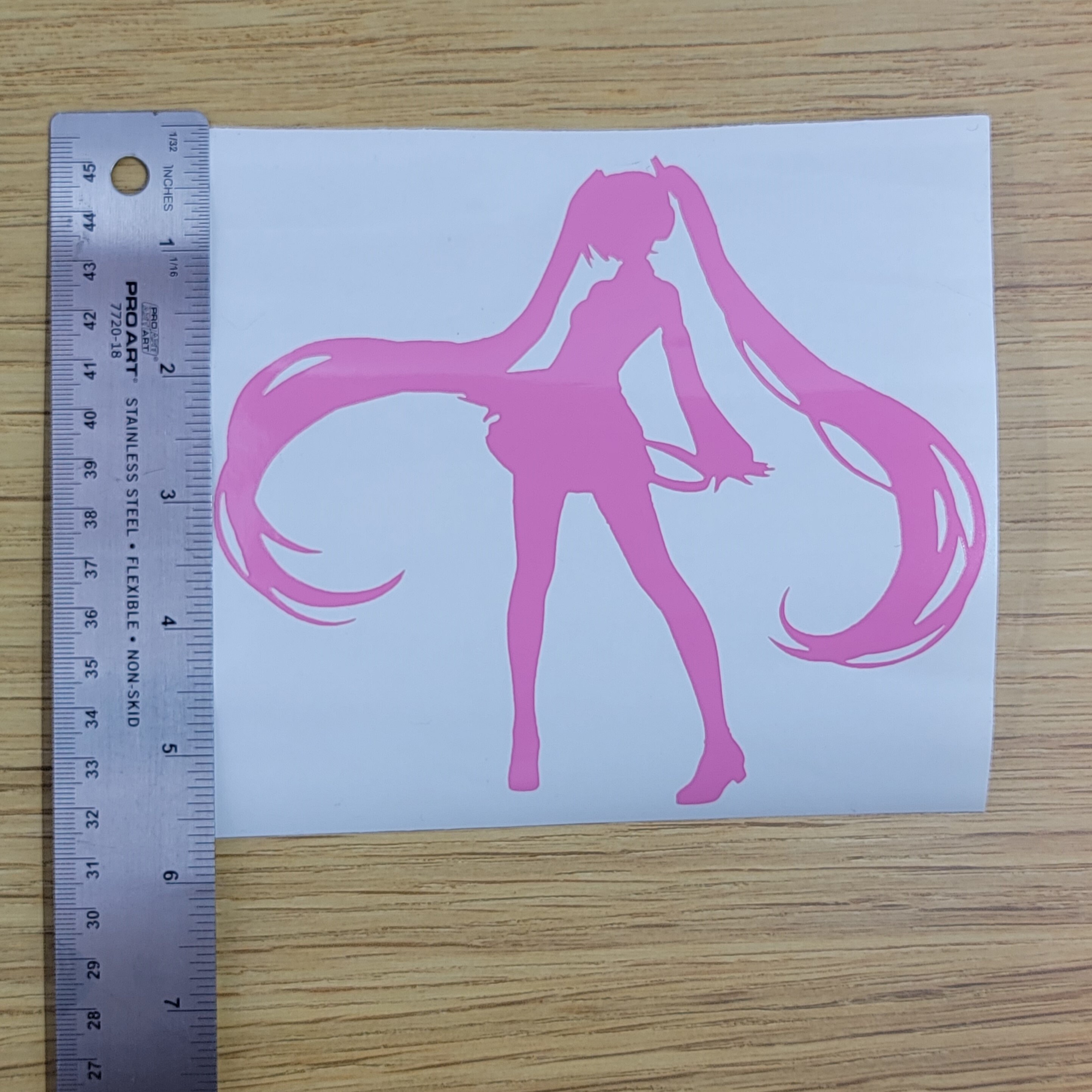 Hatsune Miku Silhouette Vinyl Decal/sticker | Etsy