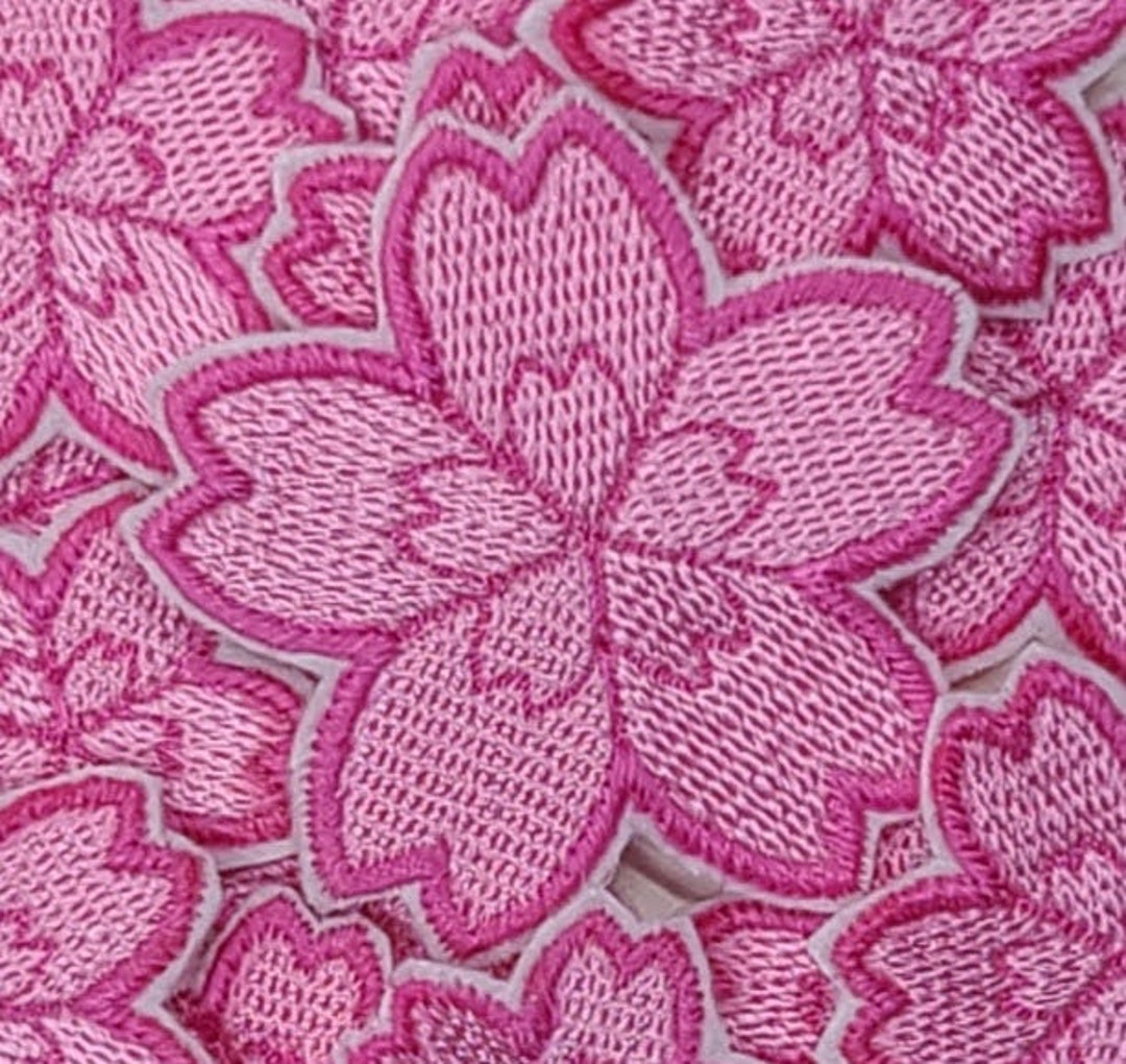 Sakura - Cherry Blossom - Embroidered Iron-on/sew-on Patch - Etsy