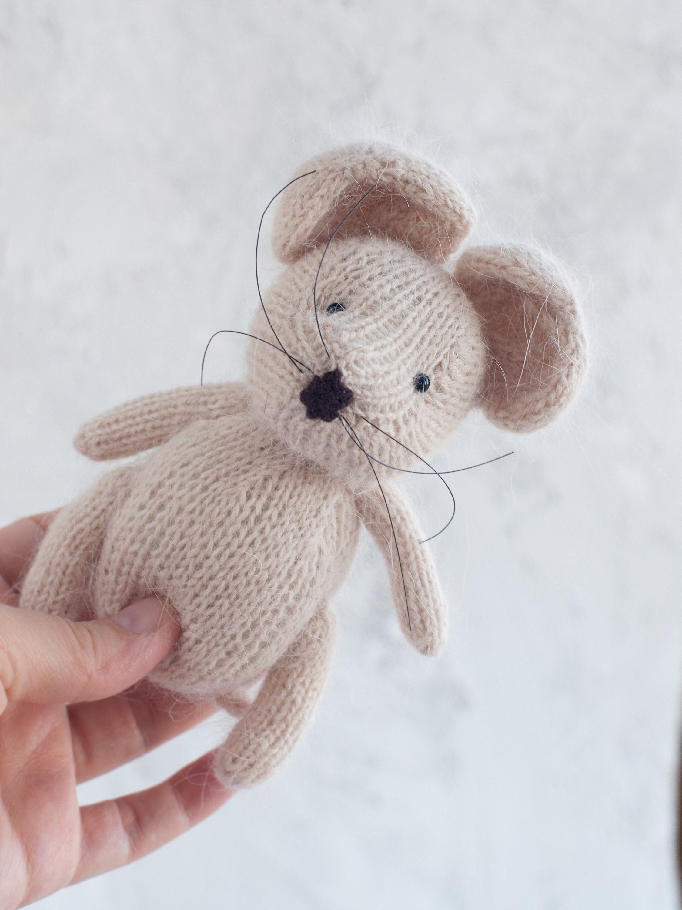 Accessories Children's Photo Props Stuffed animal wool toy mini gray ...