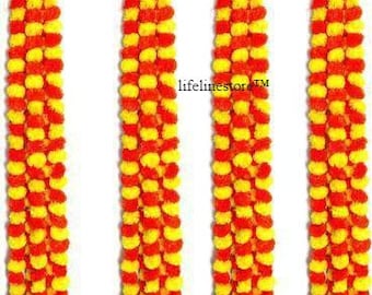 Marigold & Orange Mix Yellow Marigold Flower Garlands | Etsy