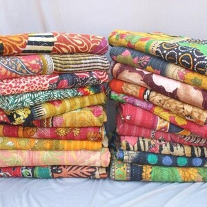 Multi Color Way Kantha Vintage Quiltsvintage Kantha Quilt - Etsy