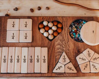 Wooden Fraction Board - Etsy