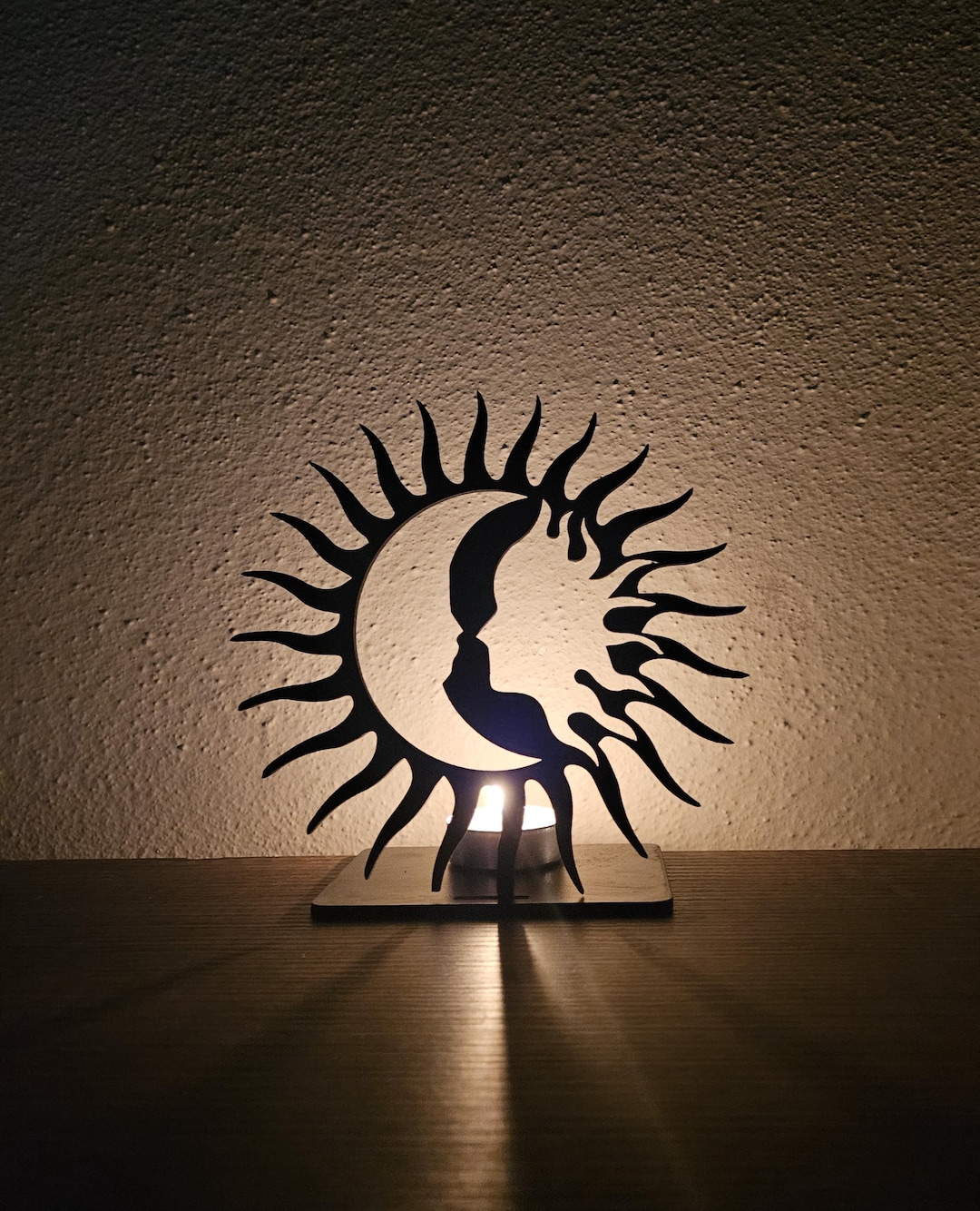 Moon and Sun Candle Holder SVG, Tealight Holder, Glowforge Digital ...