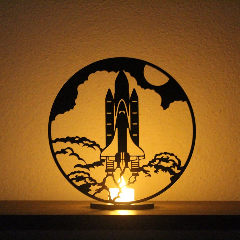 Rocket Candle - Etsy