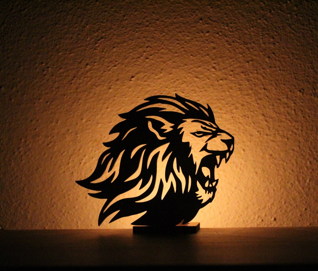 Lion Candle Holder, New Year Lantern, Noel Digital Files for Laser ...