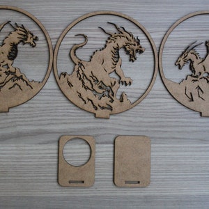 Dragons Candle Holder, Wooden Lantern Pattern, Tealight Holder, Laser ...