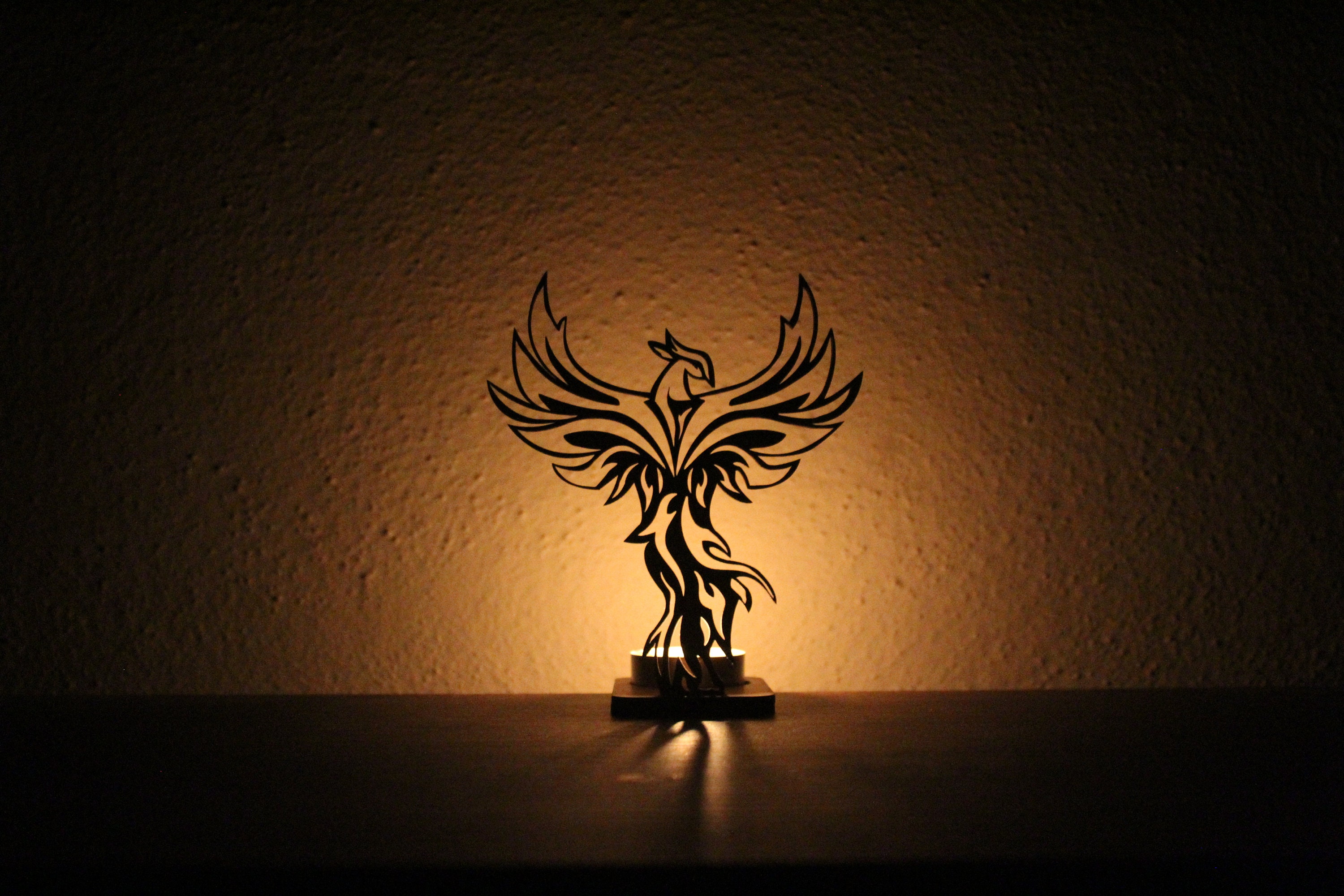 Phoenix Candle Holder, Digital Lantern Files for Laser Cutting, Cnc ...