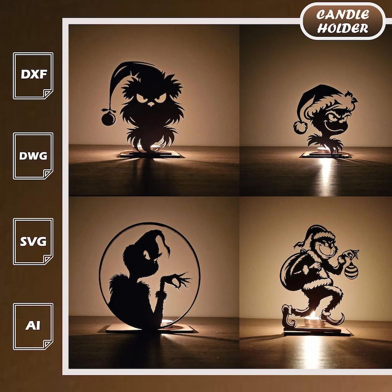 Grinch Digital Cut Out - Etsy