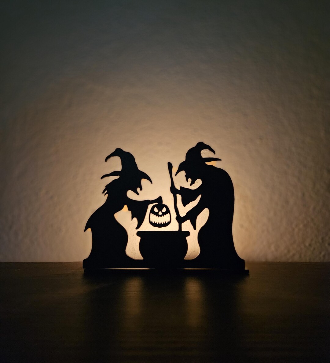 Spooky Witch Cauldron Candle Holder - Halloween Cutting Templates SVG ...