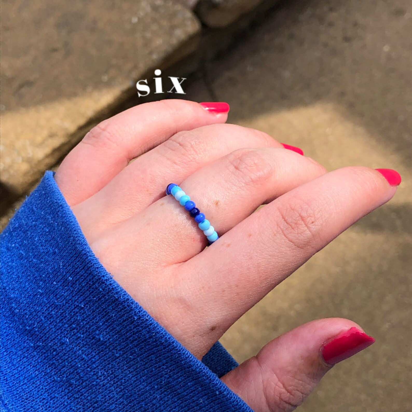 Seed Bead Rings | Customisable | Seed Beads | Stacking Rings ...